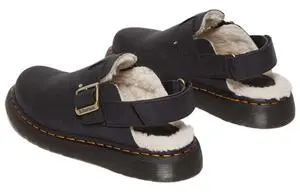 Dr. Martens Jorge Ii Faux Mules With Buckle Detailing - Black
