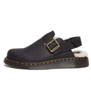 Dr. Martens Jorge Ii Faux Mules With Buckle Detailing - Black