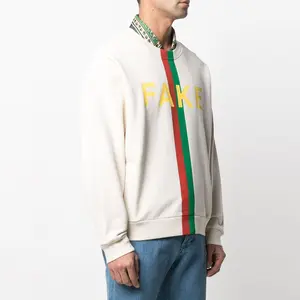 Gucci Fake Not" Printed Crewneck Sweater