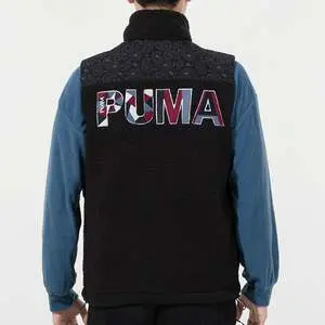 PUMA Paisley Woven Sherpa Vest
