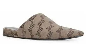Balenciaga Bb Monogram Cosy Mules - Brown
