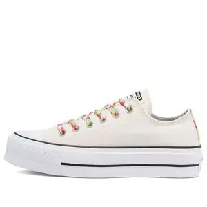CONVERSE Chuck Taylor All Star Platform Low Floral Print Sneakers - White