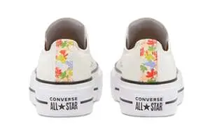 CONVERSE Chuck Taylor All Star Platform Low Floral Print Sneakers - White