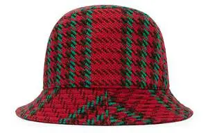 Gucci Houndstooth Wool Bucket Hat With Interlocking G