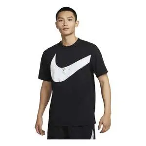 Nike Nike Hyverse Dri-FIT T-Shirt 'Big Swoosh Black' Black/white