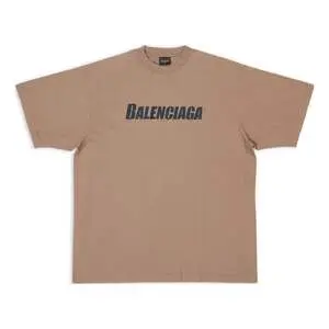 Balenciaga Boxy Fit T-shirt - Tan