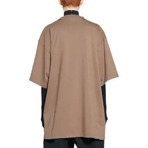 Balenciaga Boxy Fit T-shirt - Tan