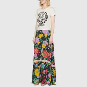 Gucci X Disney Donald Duck Printed Short-sleeved Top