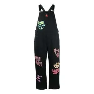 Adidas Love Unites Graphic Overalls - Black