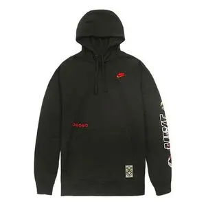 Nike Club Printed Pullover Hoodie