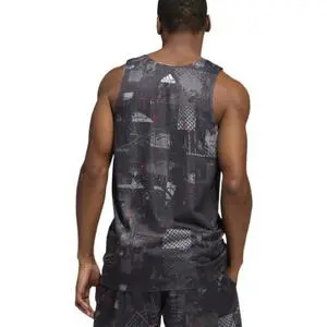 Adidas Graphic Print Sleeveless Sports Vest - Default Colorway