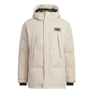 Adidas Down Parka With Hood - Beige