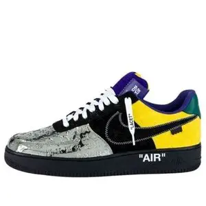 Nike X Louis Vuitton Air Force 1 Low "silver Black - Black/silver/yellow
