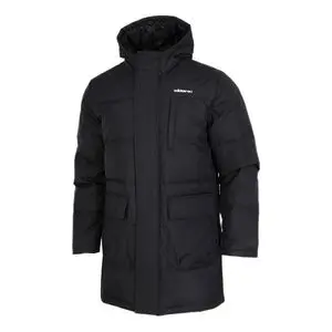 Adidas Neo Down Parka Jacket With Hood - Black