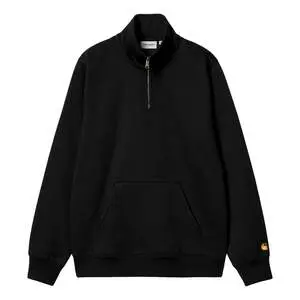 Carhartt Work In Progress Chase Fleece Half Zip Up Sweatshirt - Black
