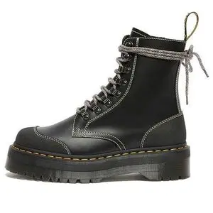 Dr. Martens Moreno Lace Up Combat Boots - Black