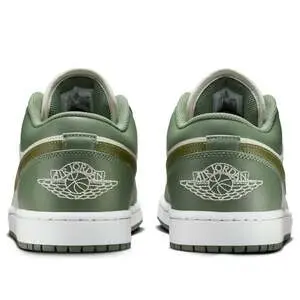 JORDAN 1 Low Vintage Lichen Sneakers - White/green