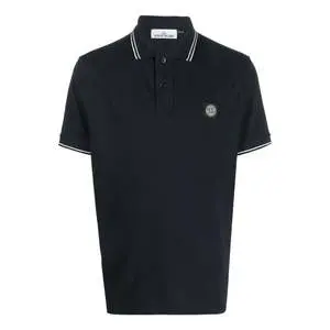 Stone Island Patch Polo Shirt - Navy