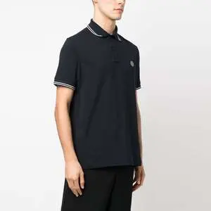 Stone Island Patch Polo Shirt - Navy