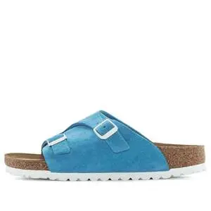 BIRKENSTOCK Zrich Suede Leather Sandals - Blue/sand
