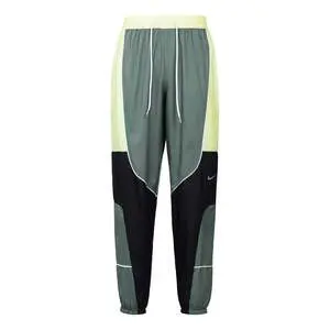Nike Throwback Colorblock Woven Basketball Bundle Feet Sports Pants