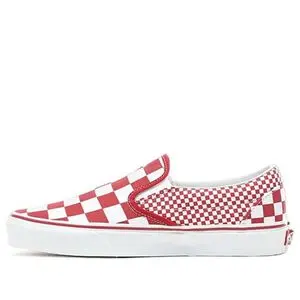 VANS Classic Slip-on Checked Sneakers - Red