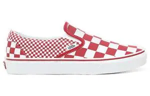 VANS Classic Slip-on Checked Sneakers - Red