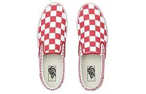 VANS Classic Slip-on Checked Sneakers - Red