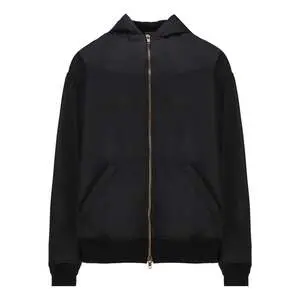 Balenciaga 3b Sports Icon Padded Zip-up Hoodie - Black