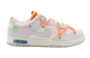 Nike Off-white X Dunk Low 'lot 31 Of 50 - Gray/white