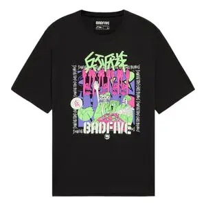 LI-NING Badfive Trap Graphic Loose Fit T-shirt 'black - Black/multi-color