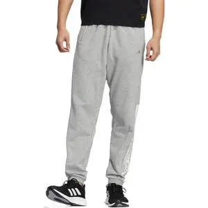 Adidas Solid Color Drawstring Casual Breathable Sports Pants/trousers/joggers Gray