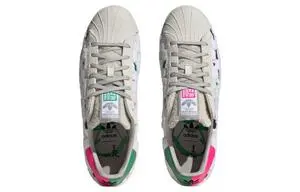 Adidas Originals Superstar 80s X Han Meilin Sneakers - White/black/green