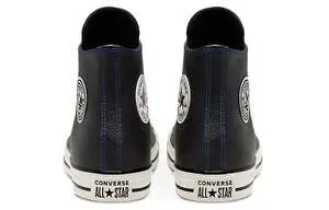 CONVERSE Chuck Taylor All Star High Tumbled Leather Sneakers - Black/blue
