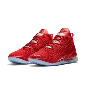 Nike Lebron 18 'x-mas In La' Sneakers - Red/gold