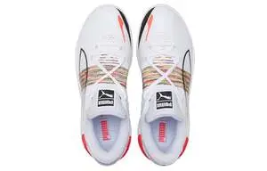 PUMA Fusion Nitro Spectra Low Top Sneakers - White/red