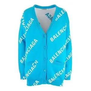 Balenciaga Logo Monogram Cardigan