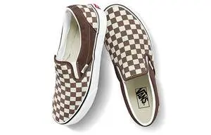 VANS Classic Slip-on Checkerboard - Brownwhite