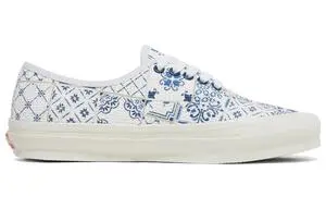 VANS Kith X Og Authentic Lx 'azulejo Tile' Sneakers - White/blue