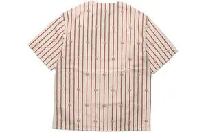 Gucci Double G Stripe Bowling Shirt 'white Red