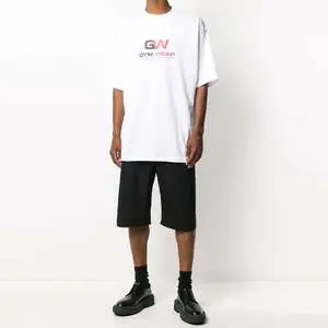 Balenciaga Gym Wear Loose Short Sleeve - White