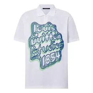 LOUIS VUITTON Embroidered Cotton Pique Polo Shirt