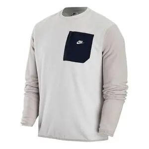 Nike Logo Pocket Sweatshirt 'beige - Default Colorway