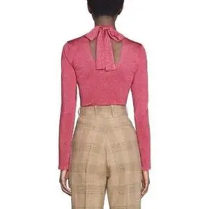 Gucci Lam-effect Knitted Top