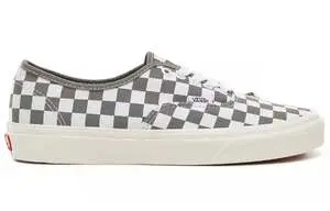 VANS Authentic Checkerboard Lace-up Sneakers - Pewter/marshmallow