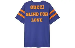 Gucci Logo Football Tee - Blue