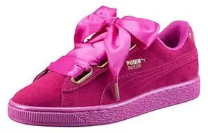 PUMA Suede Heart Satin Low Top Sneakers