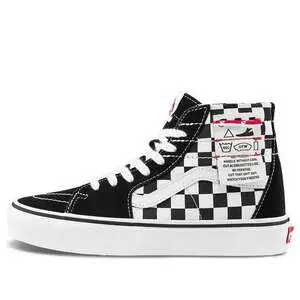 VANS Sk8-hi Checked High Top Sneakers - Black/white
