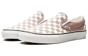 VANS Classic Slip-on Checkerboard Sneakers - Pink/blue