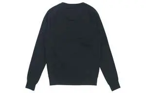 JORDAN Logo Embroidered Sports Round Neck Pullover Black